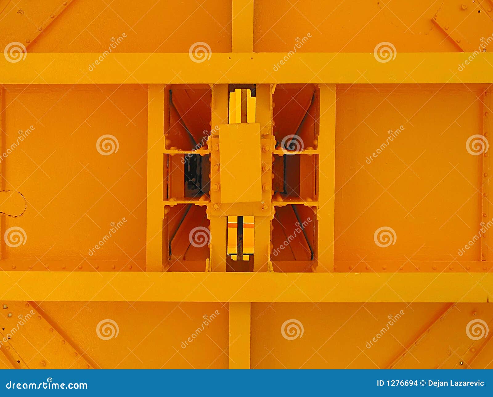 Yellow Rectangular Constuction. Stock Photo - Image of block, pattern ...