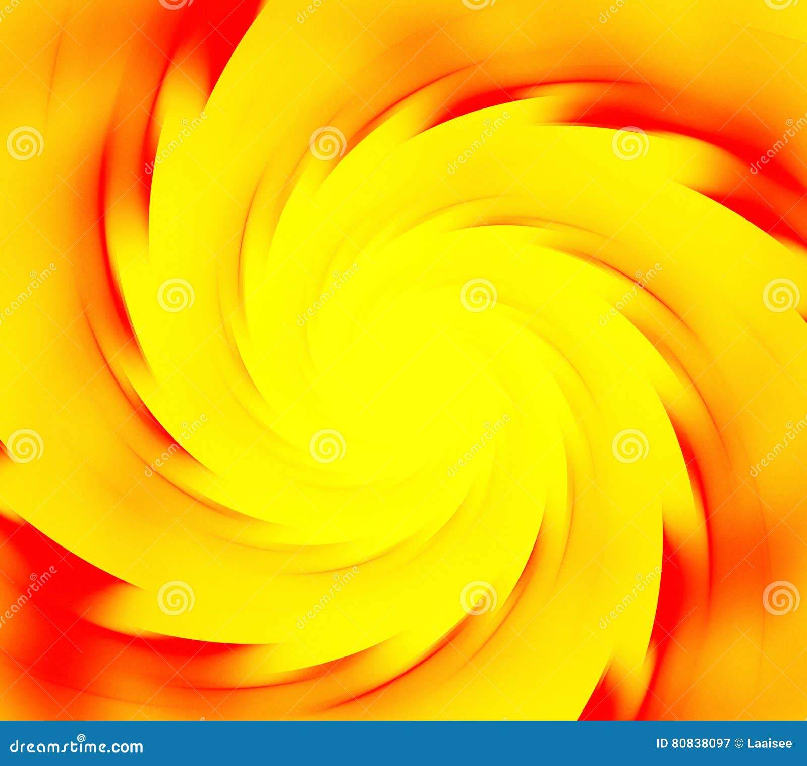 Yellow and Red Abstract Background. Spiral Rays of Sunflare Stock ...