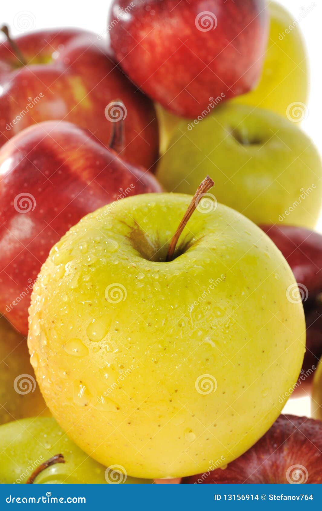 Yellow and red apples stock photo. Image of diet, fresh - 13156914