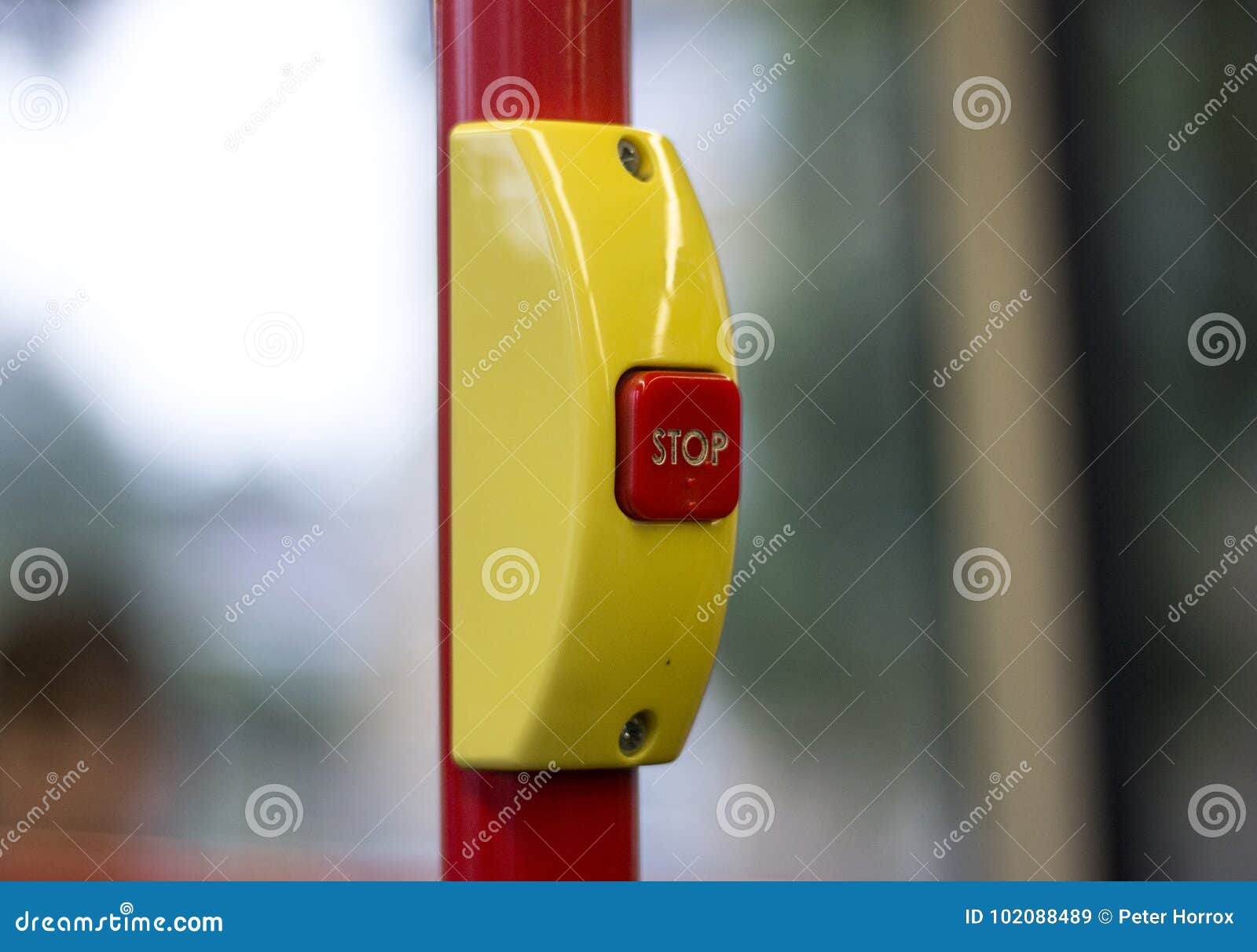Stop button stock image. Image of public, hold, automobile - 102088489