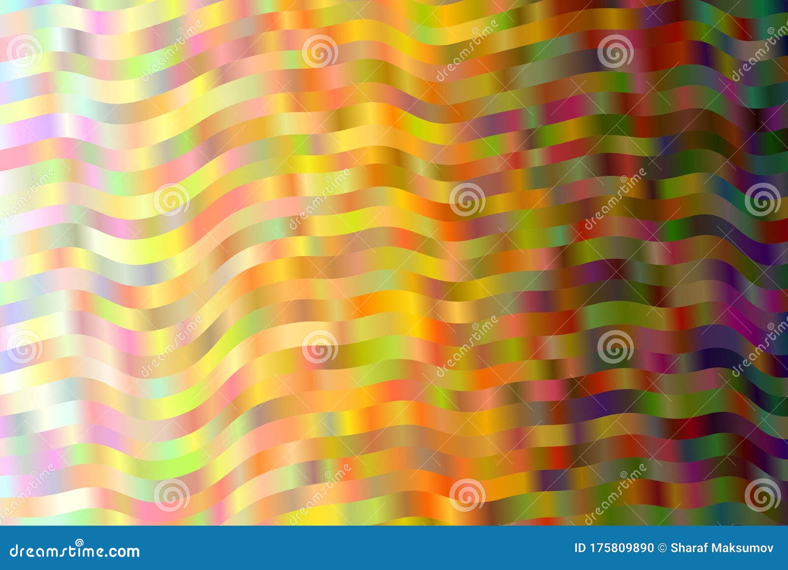 Yellow, Red and Dark Waves Abstract Vector Background. Simple Pattern ...