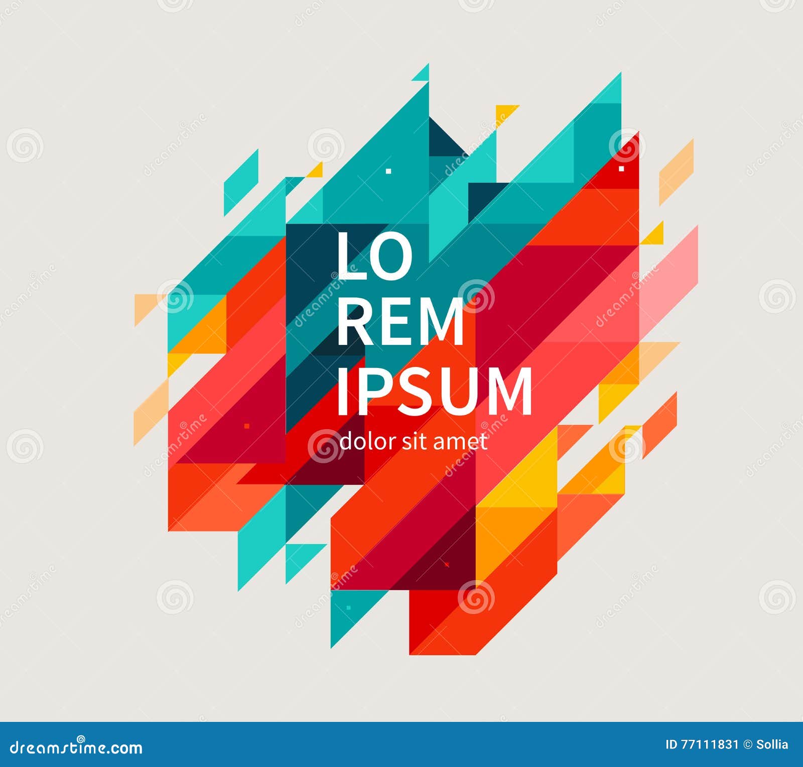 Yellow and Red Diagonal Lines & Triangles Stock Vector - Illustration ...