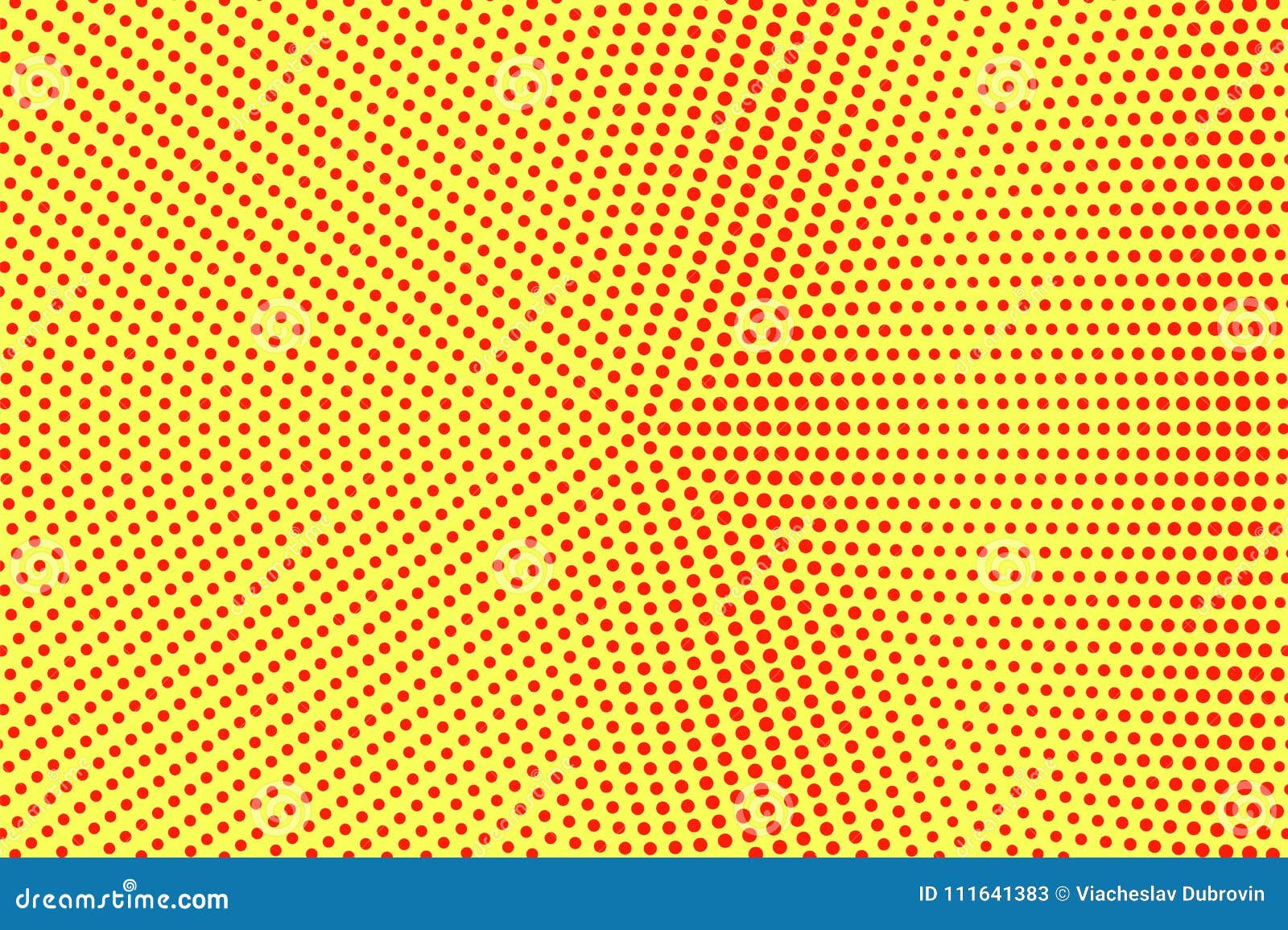 Yellow Red Dotted Halftone. Rough Centered Dotted Gradient Stock ...