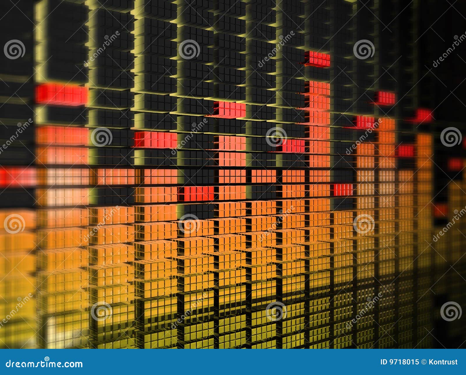 Yellow-red equalizer stock illustration. Illustration of graphic - 9718015