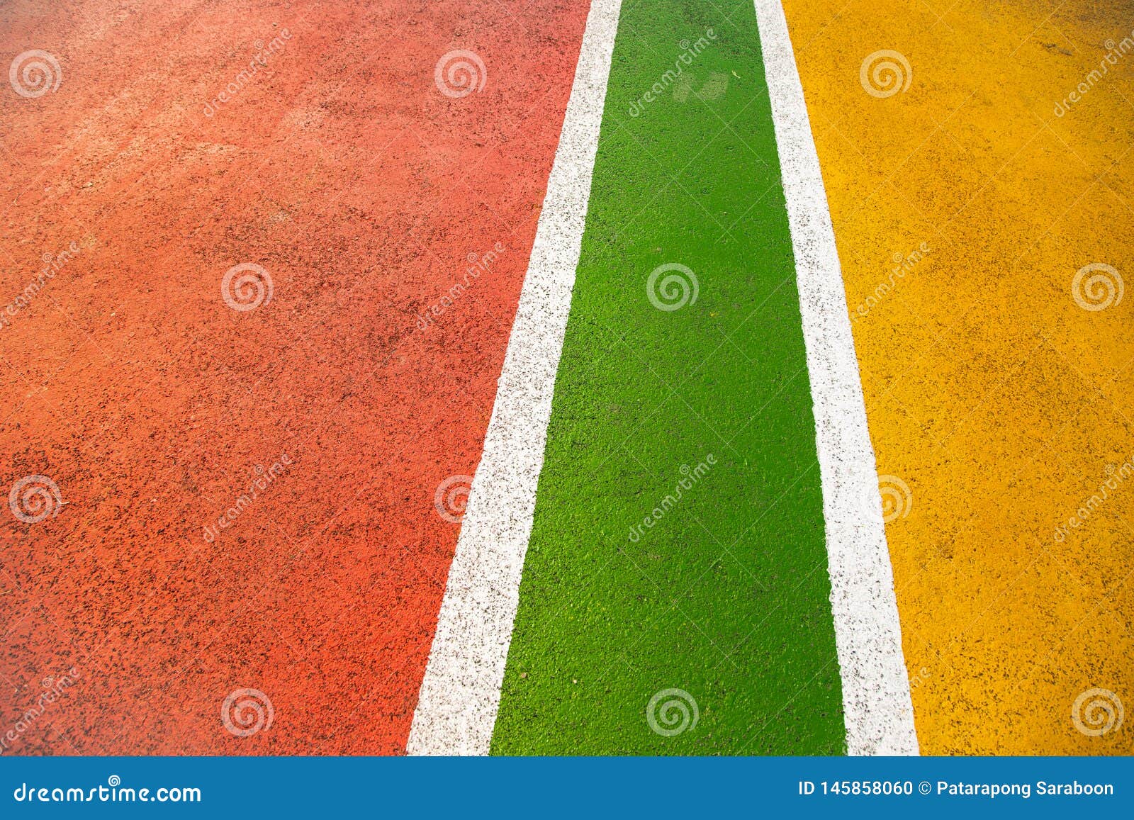 Yellow, Red and Green Colour on Asphalt Road Stock Photo - Image of ...