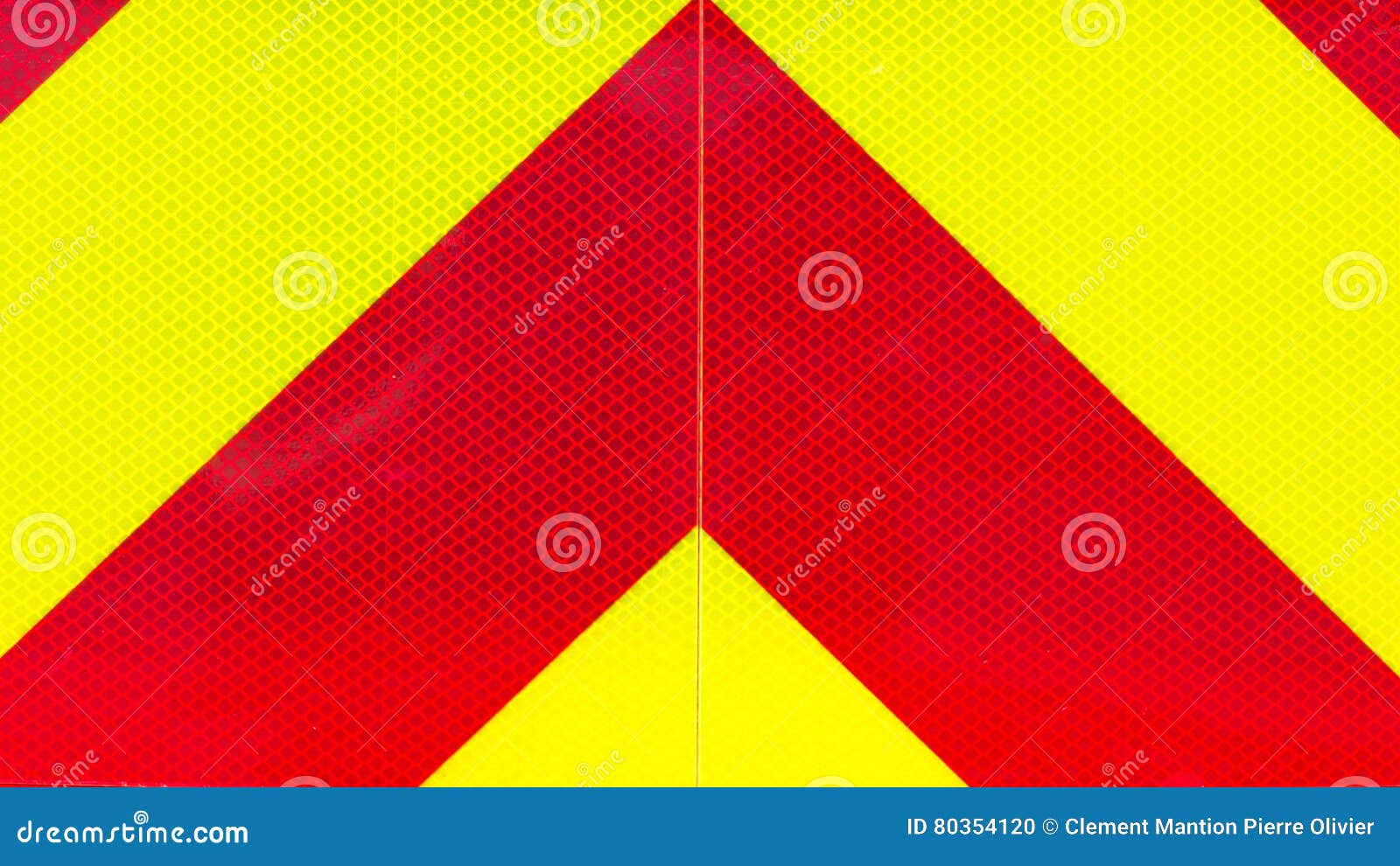Yellow and Red Retroreflective Panel on a Fire Truck Stock Photo ...