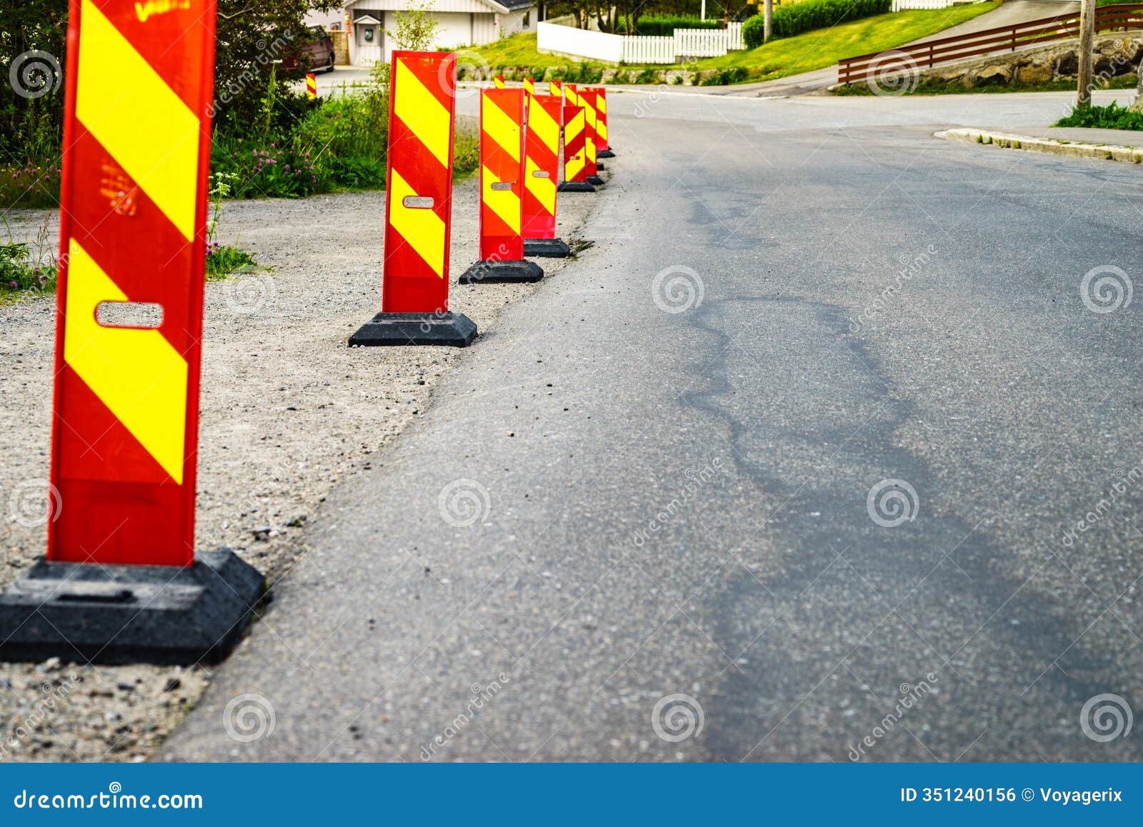 Yellow Red Road Warning Signs Stock Photo - Image of signboard, warning ...