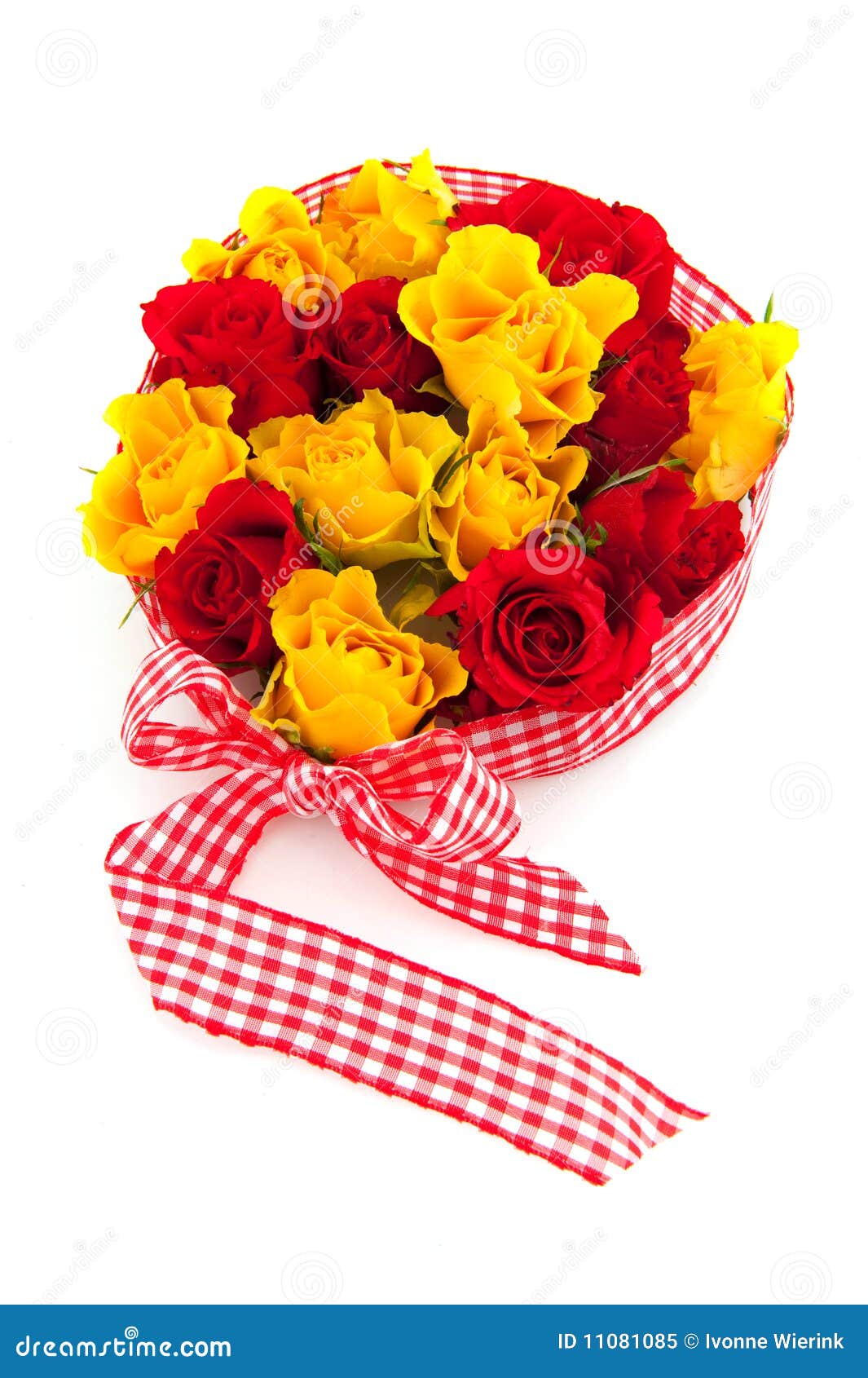 Yellow and red roses stock image. Image of birthday, nature - 11081085