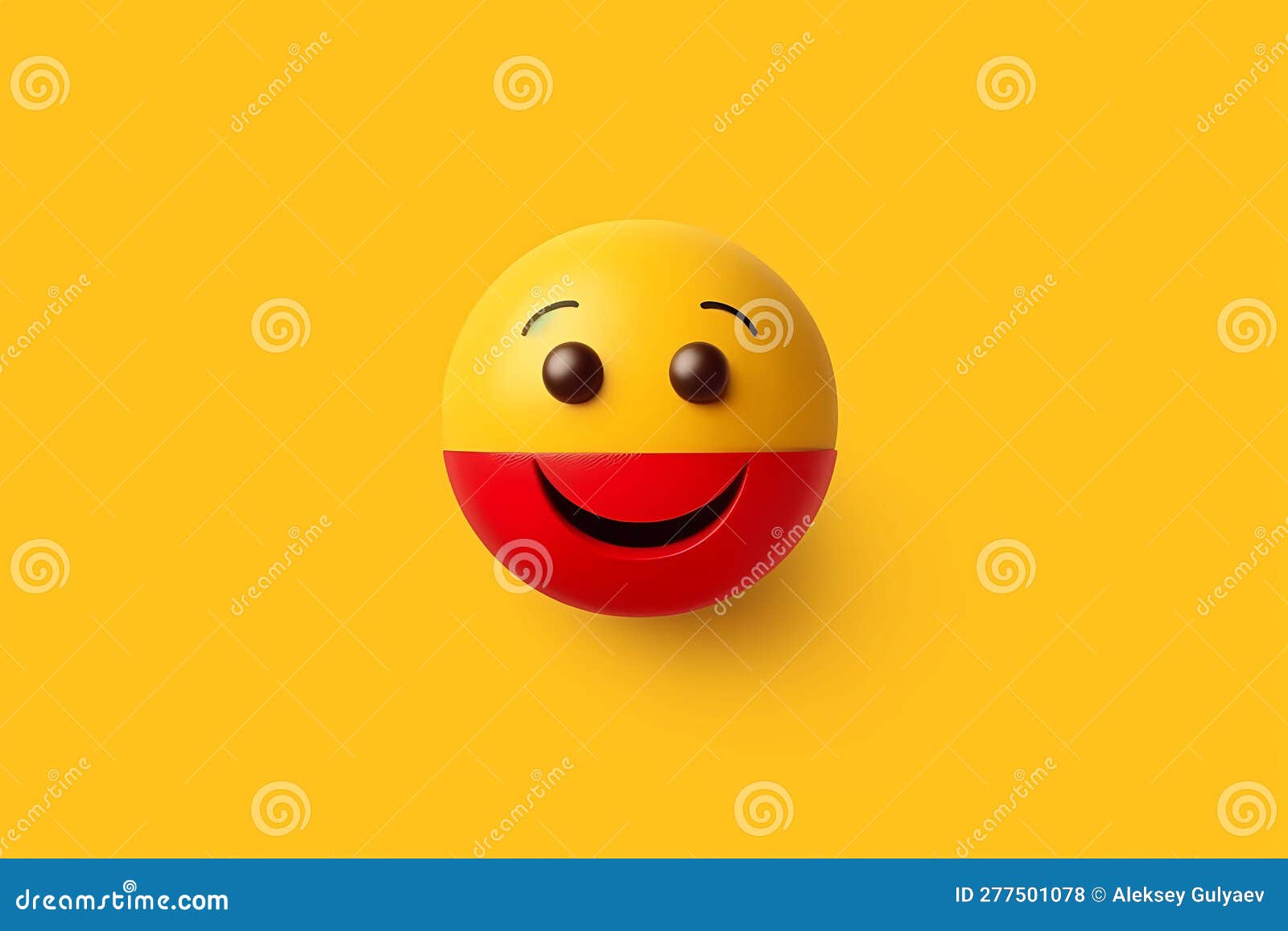 A Yellow and Red Smiley Face with a Red and Yellow Smiley Face on the ...