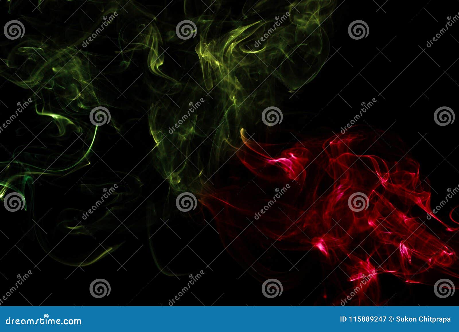 Yellow and red smoke stock image. Image of light, magic - 115889247