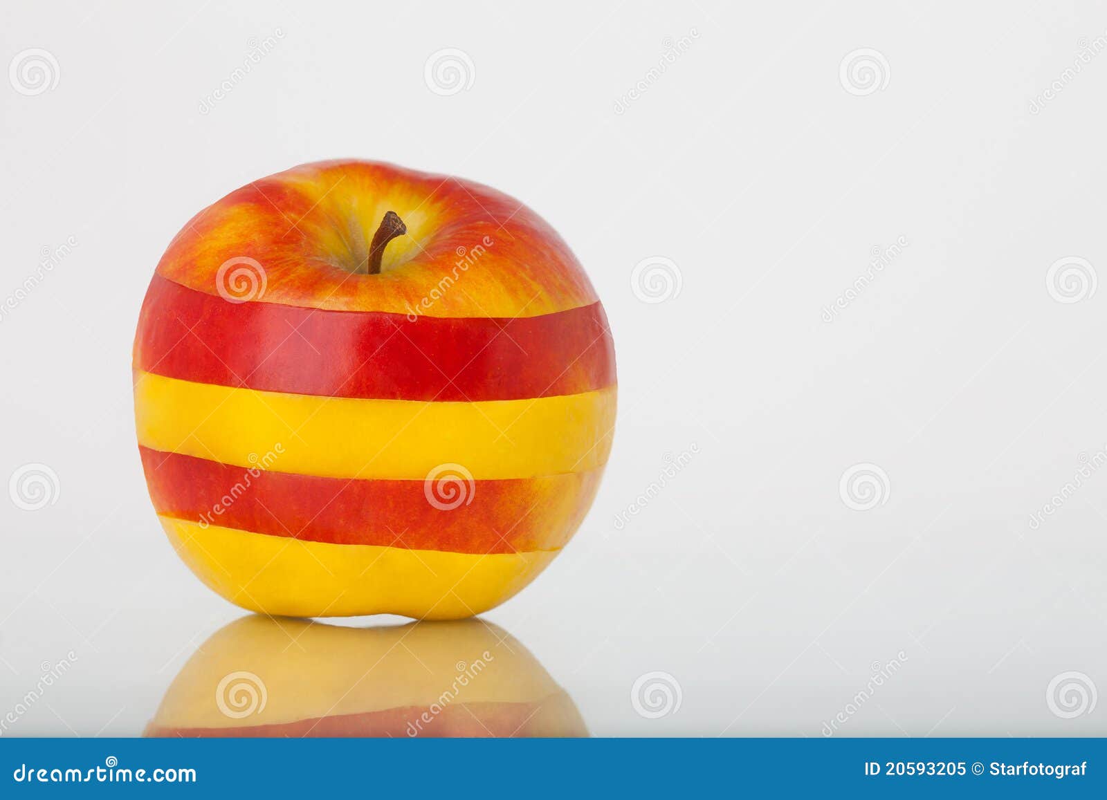 Yellow red striped apple stock image. Image of diet, fruit - 20593205