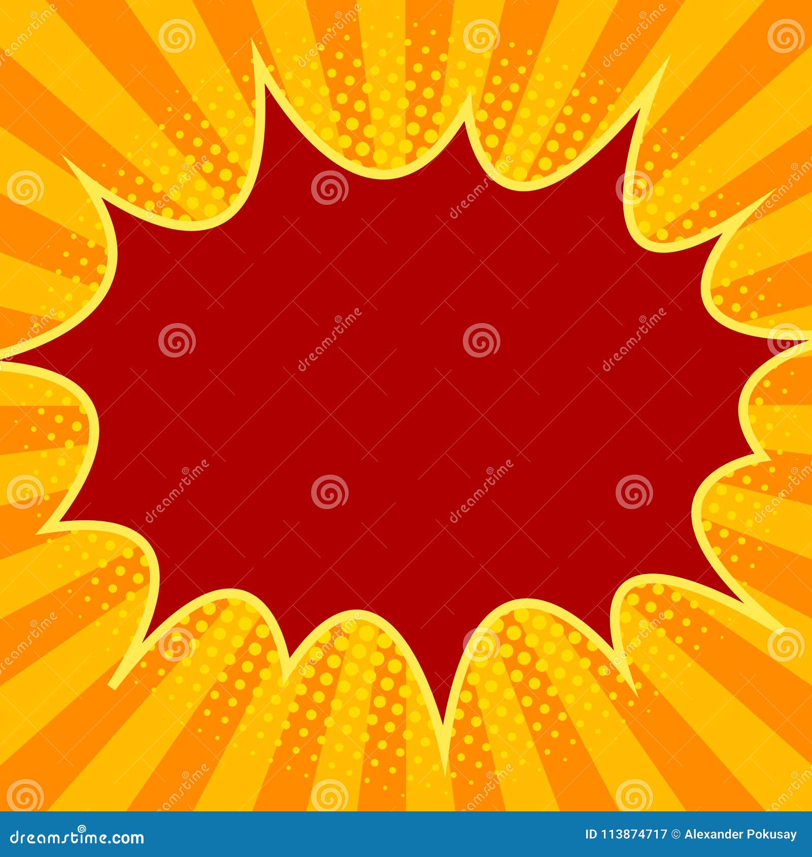 Yellow Red Halftone Background Vector Illustration Stock Vector ...