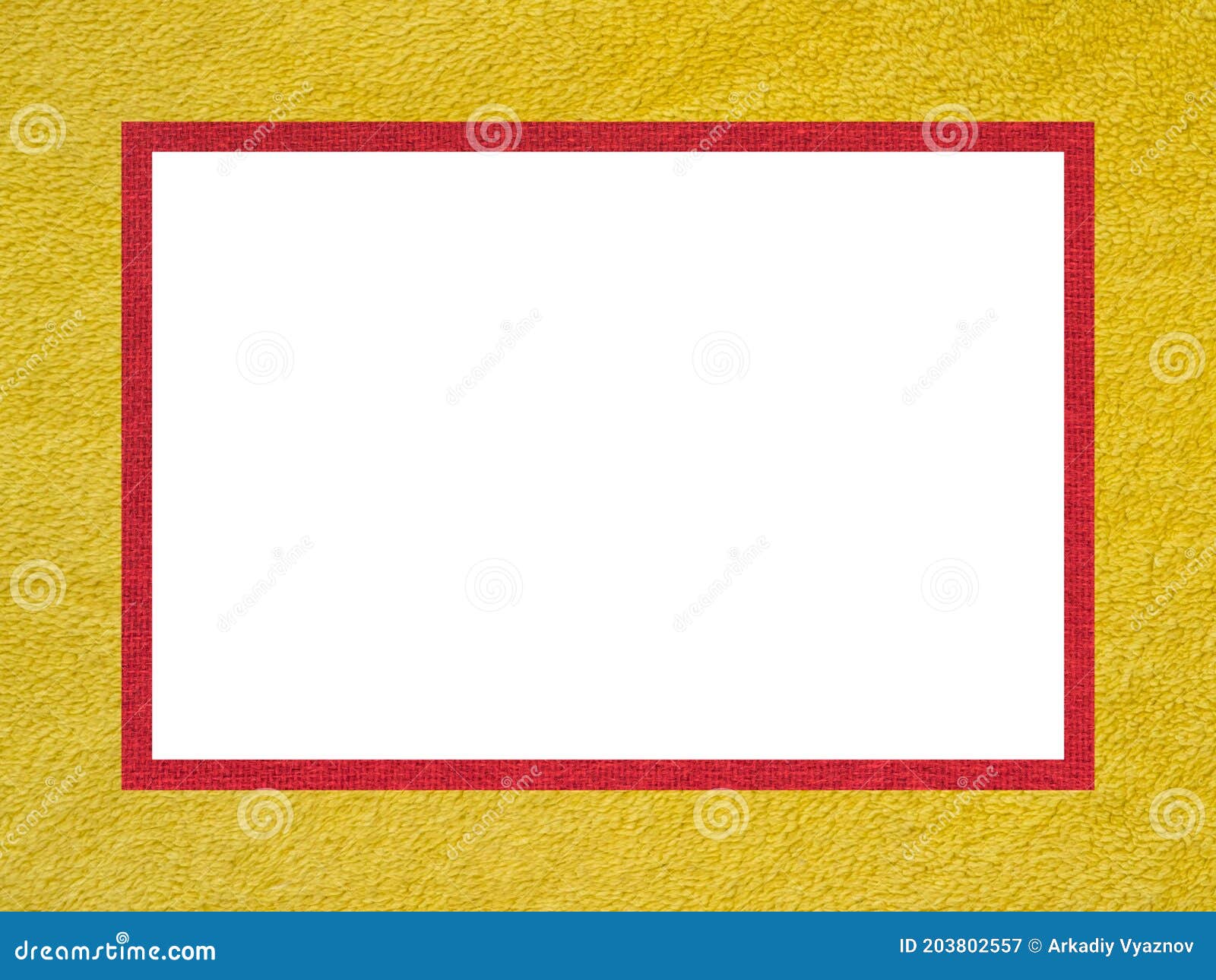 Yellow-red Texture of a Decorative Rectangular Frame Stock Illustration ...