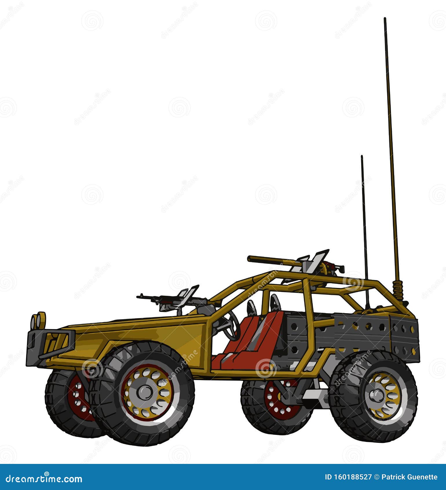 Yellow Remote Control Car, Illustration, Vector Stock Vector ...