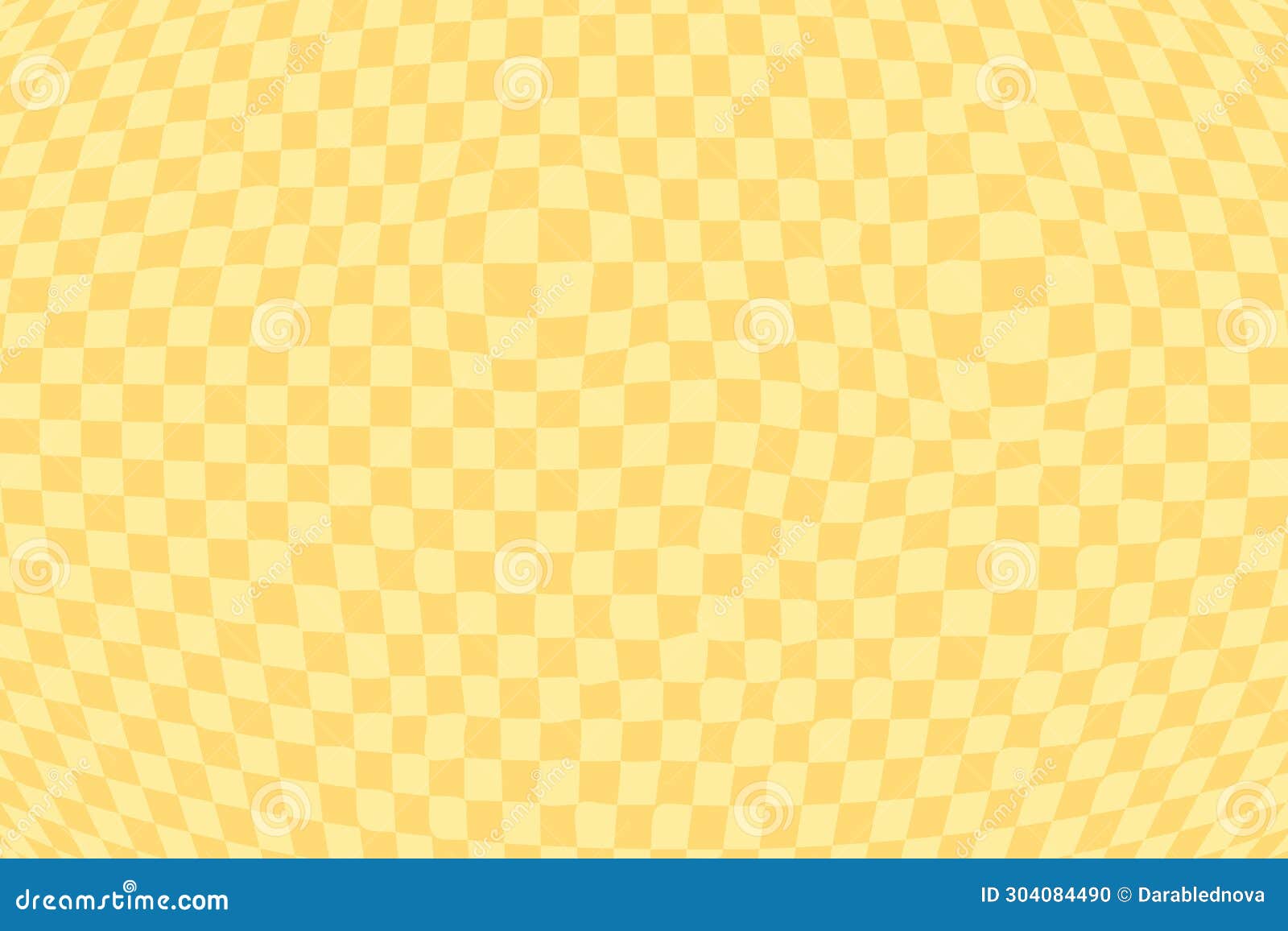 Yellow Retro Psychedelic Checkerboard Pattern Stock Illustration ...