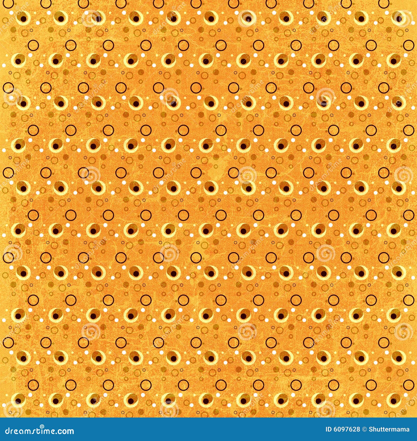 Yellow Retro Spots Background Stock Illustration - Illustration of ...