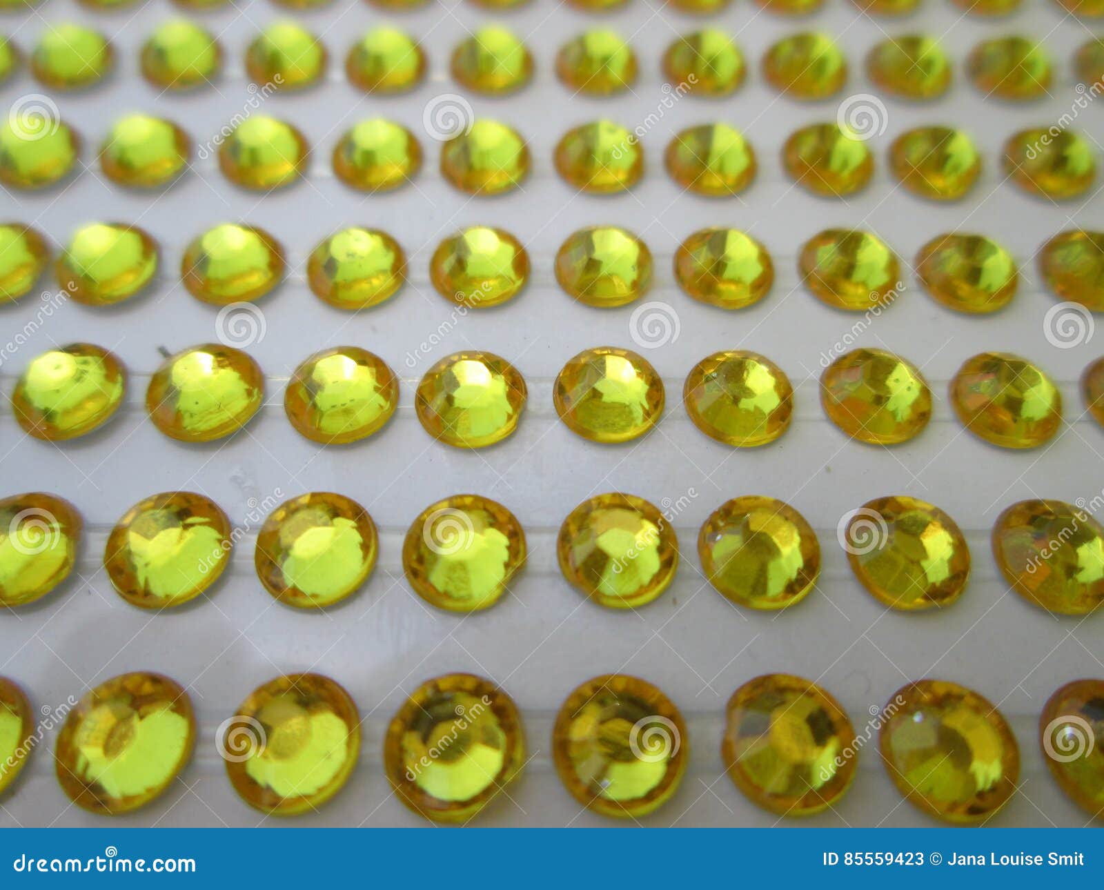 Yellow Rhinestones. stock image. Image of closeup, acrylic - 85559423