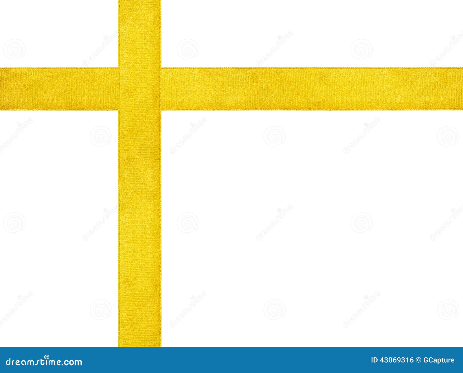 Yellow Ribbon Cross Template Isolated Stock Photo - Image of christmas ...