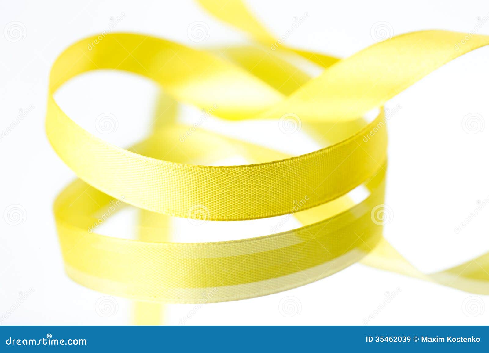 Yellow ribbons stock image. Image of celebration, serpentine - 35462039