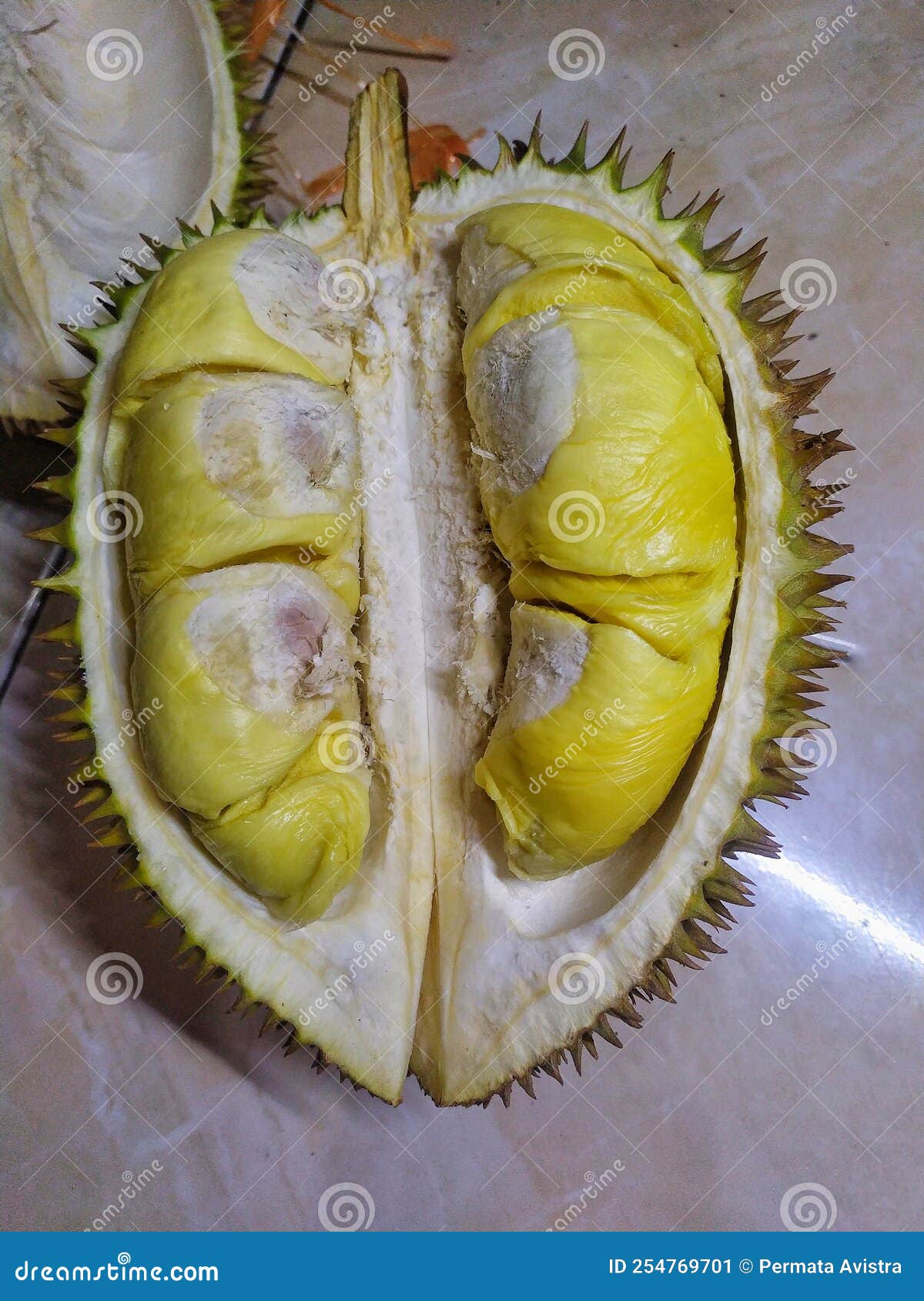 Yellow Ripe Durian Fruit To Eat Stock Image - Image of yellow, fruit ...