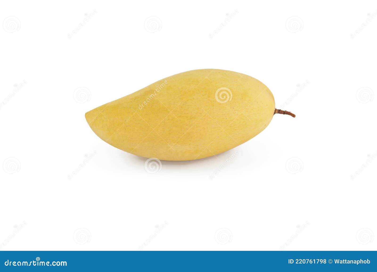 Yellow Ripe Mango Isolated on White Background Stock Photo - Image of ...