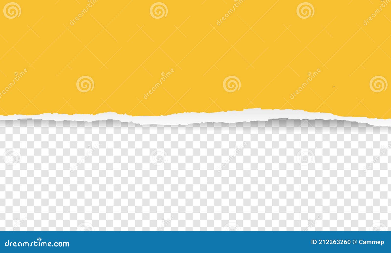Yellow Ripped Paper Isolated Transparent Background Stock Vector ...