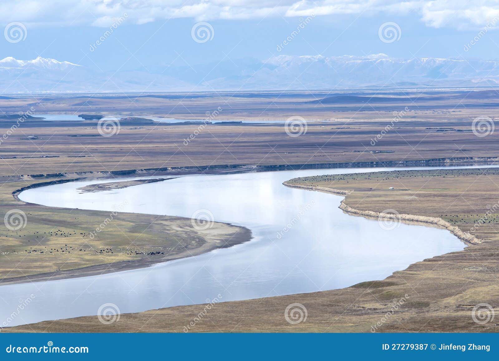 Yellow River stock image. Image of tortuous, meandering - 27279387