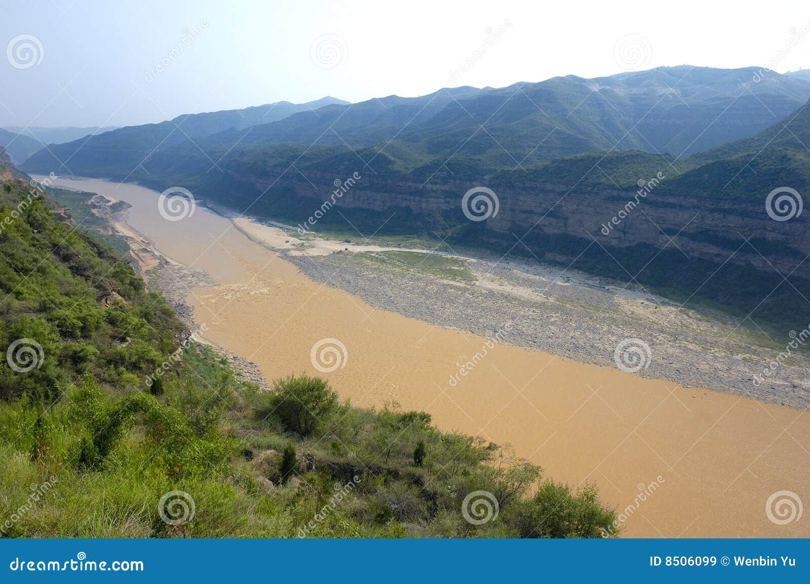 Yellow river stock image. Image of landscape, yellow, district - 8506099