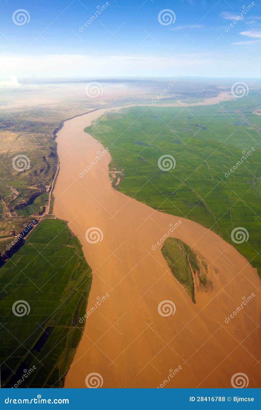 The yellow river of china stock photo. Image of cloud - 28416788