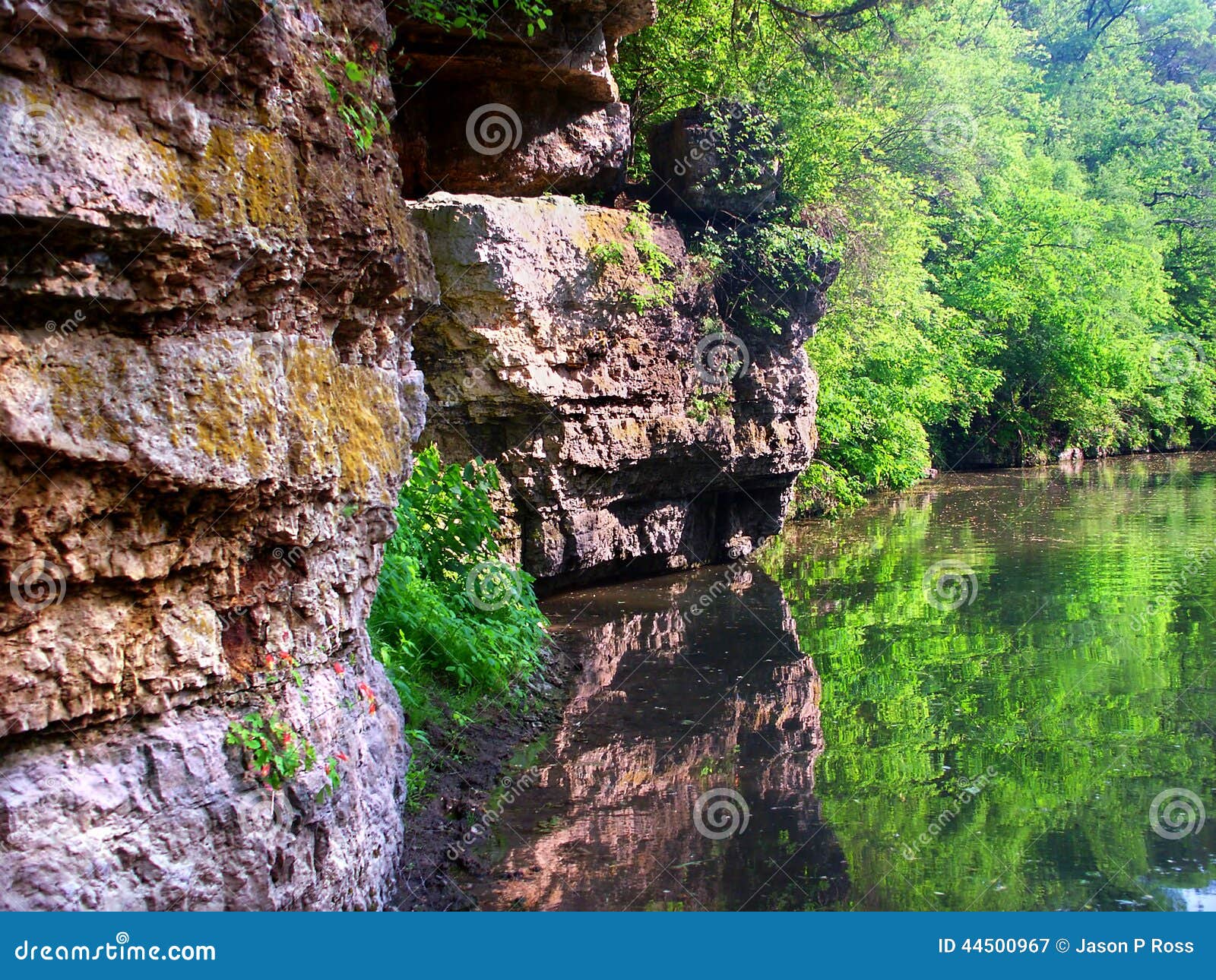 Yellow River in Krape Park Illinois Stock Image - Image of midwest ...
