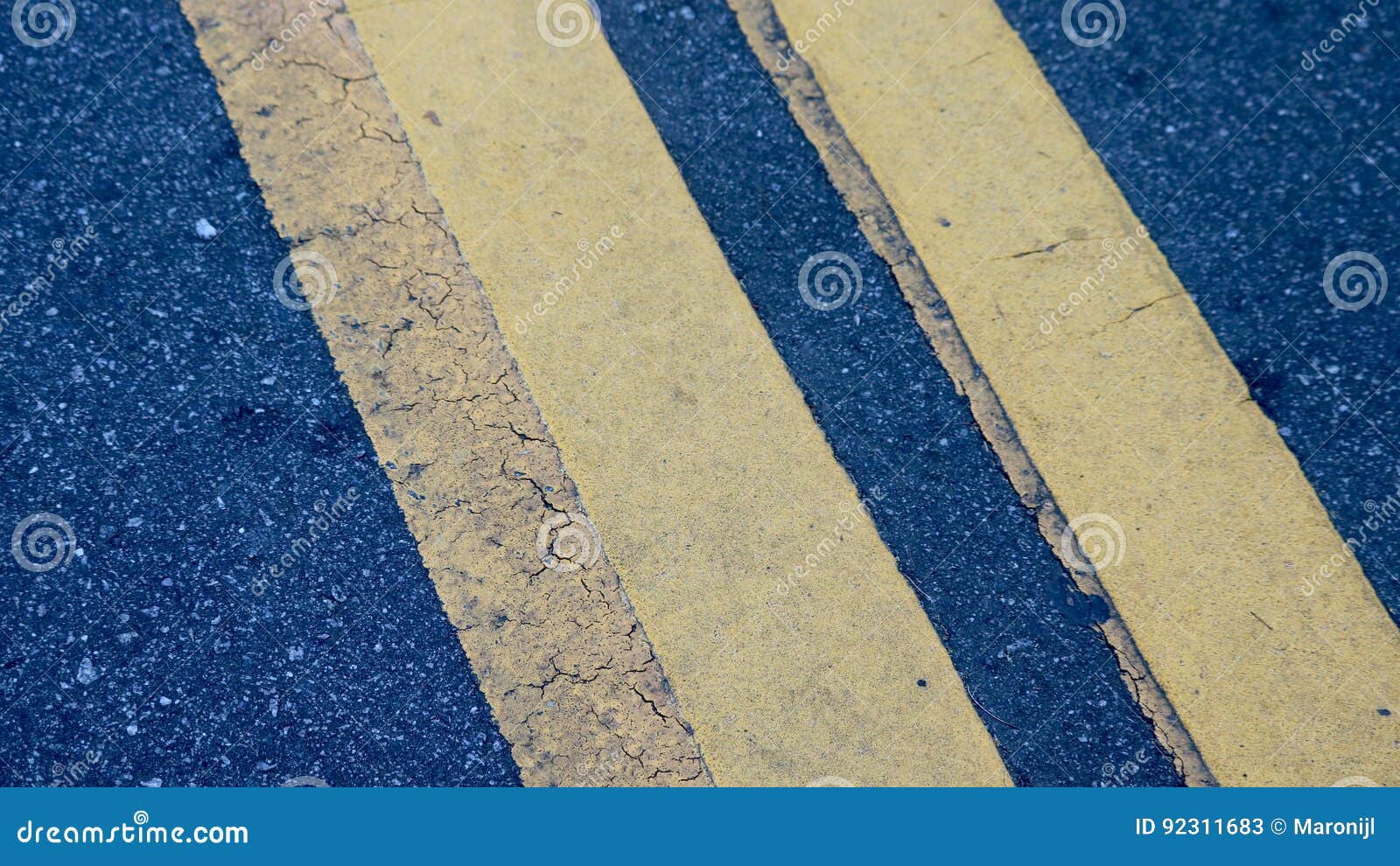 Yellow road stripe stock image. Image of yellow, stripe - 92311683