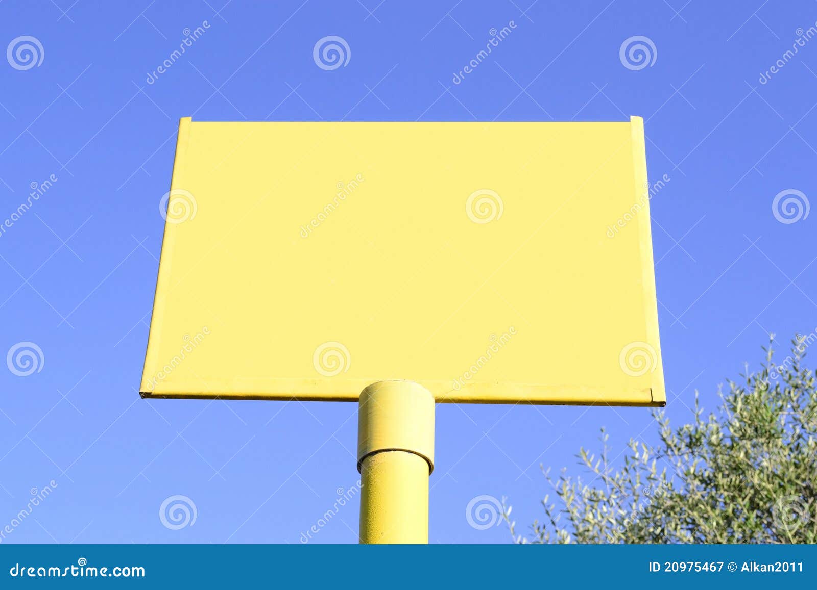 Yellow roadsign stock image. Image of notice, signpost - 20975467