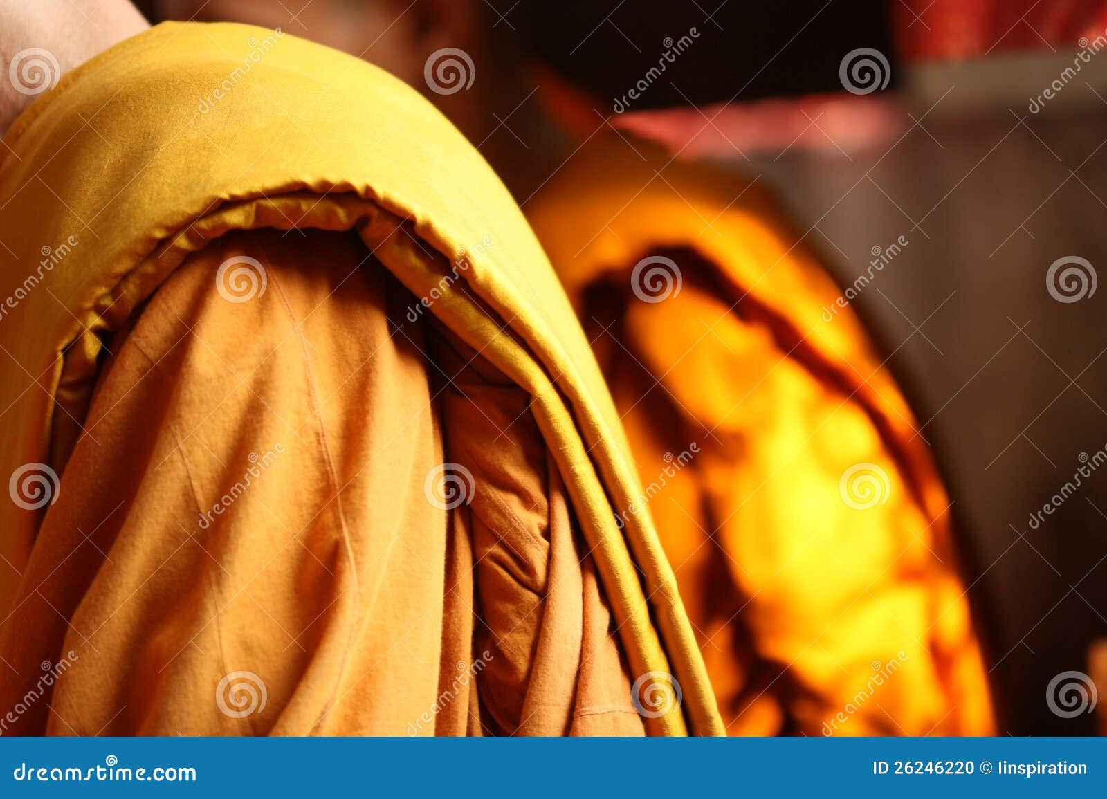 Yellow robe of thai monk stock photo. Image of costume - 26246220