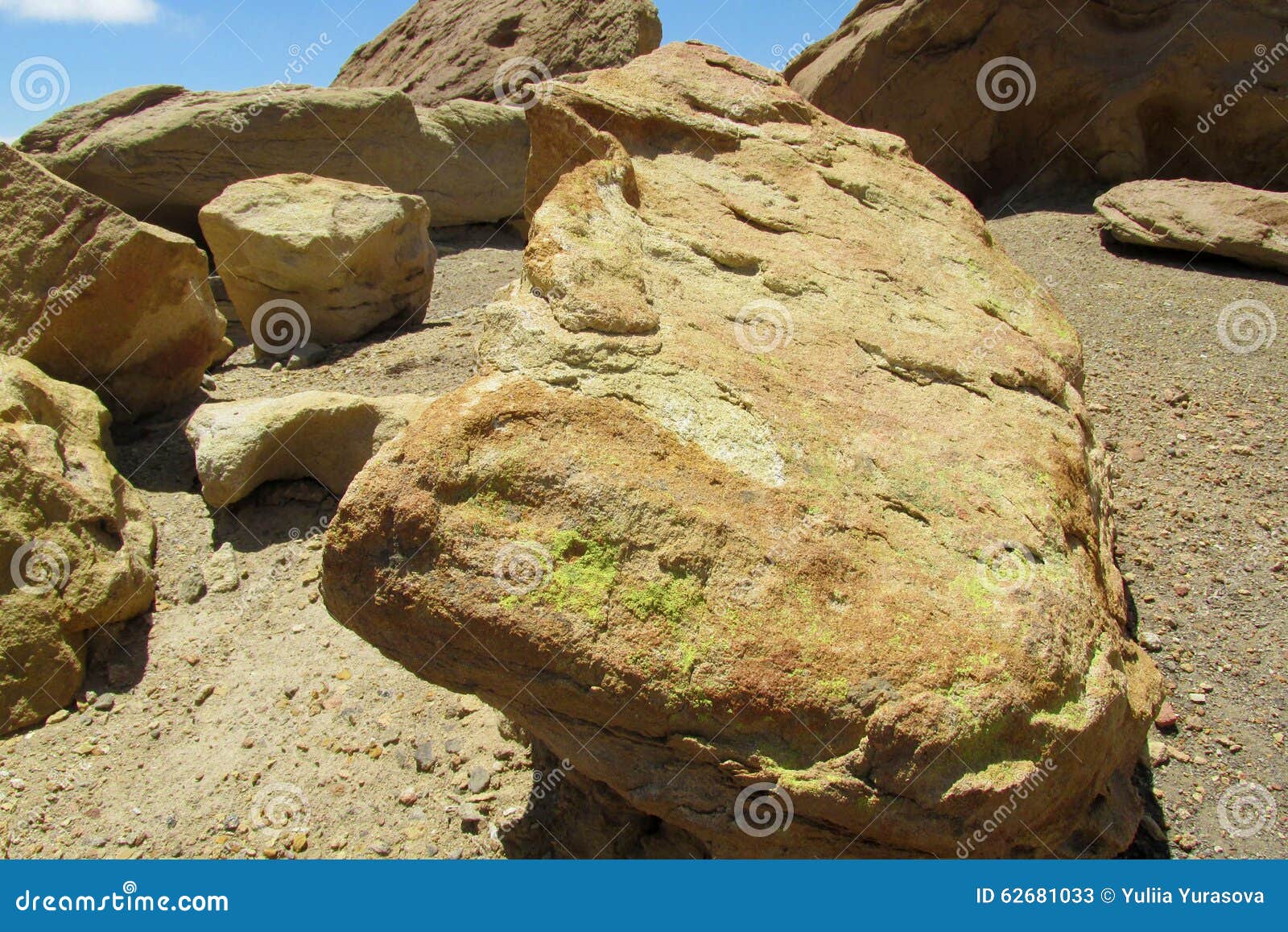 Yellow Rocks In The South African Magaliesberg Plateau Royalty-Free ...