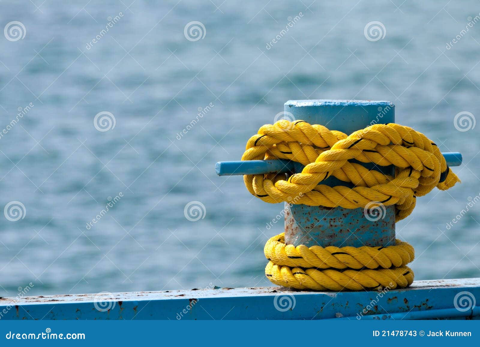 Yellow Rope Over Docks Stock Photography | CartoonDealer.com #900932