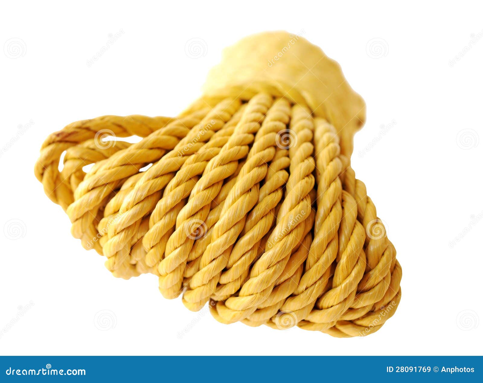 Yellow rope roll stock image. Image of spiral, cordage - 28091769