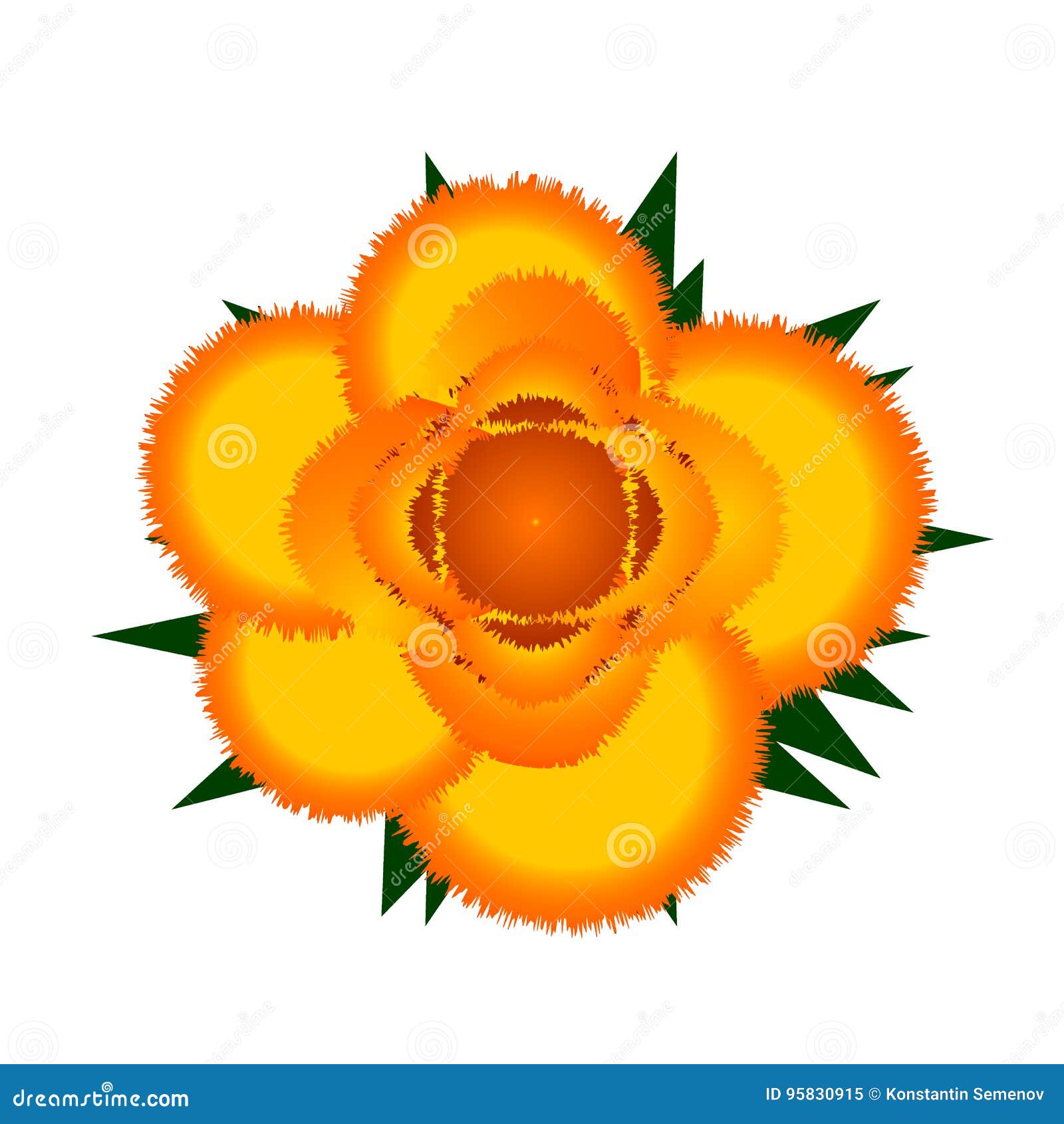 Yellow rose icon. stock illustration. Illustration of beautiful - 95830915