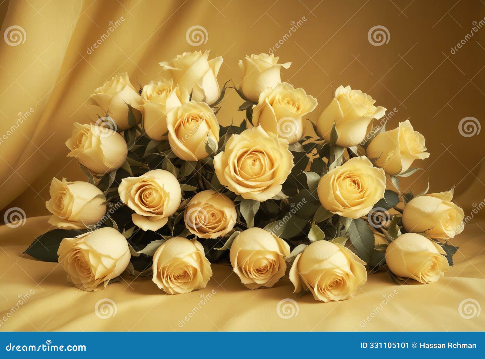 Yellow Roses Background. Bunch of Pastel Yellow Roses, Yellow ...