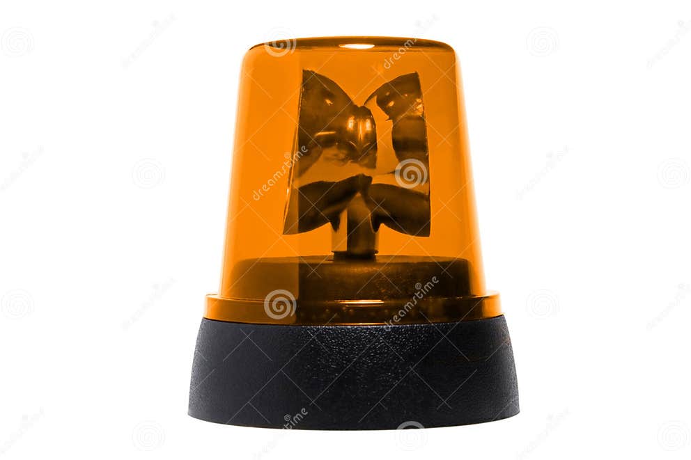 Yellow rotating beacon stock image. Image of siren, light - 21522371