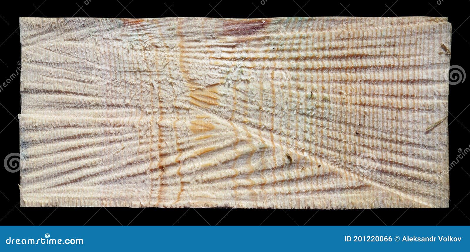 Yellow Rough Rectangular Cut of Old Pine Log Isolated Black Stock Photo ...