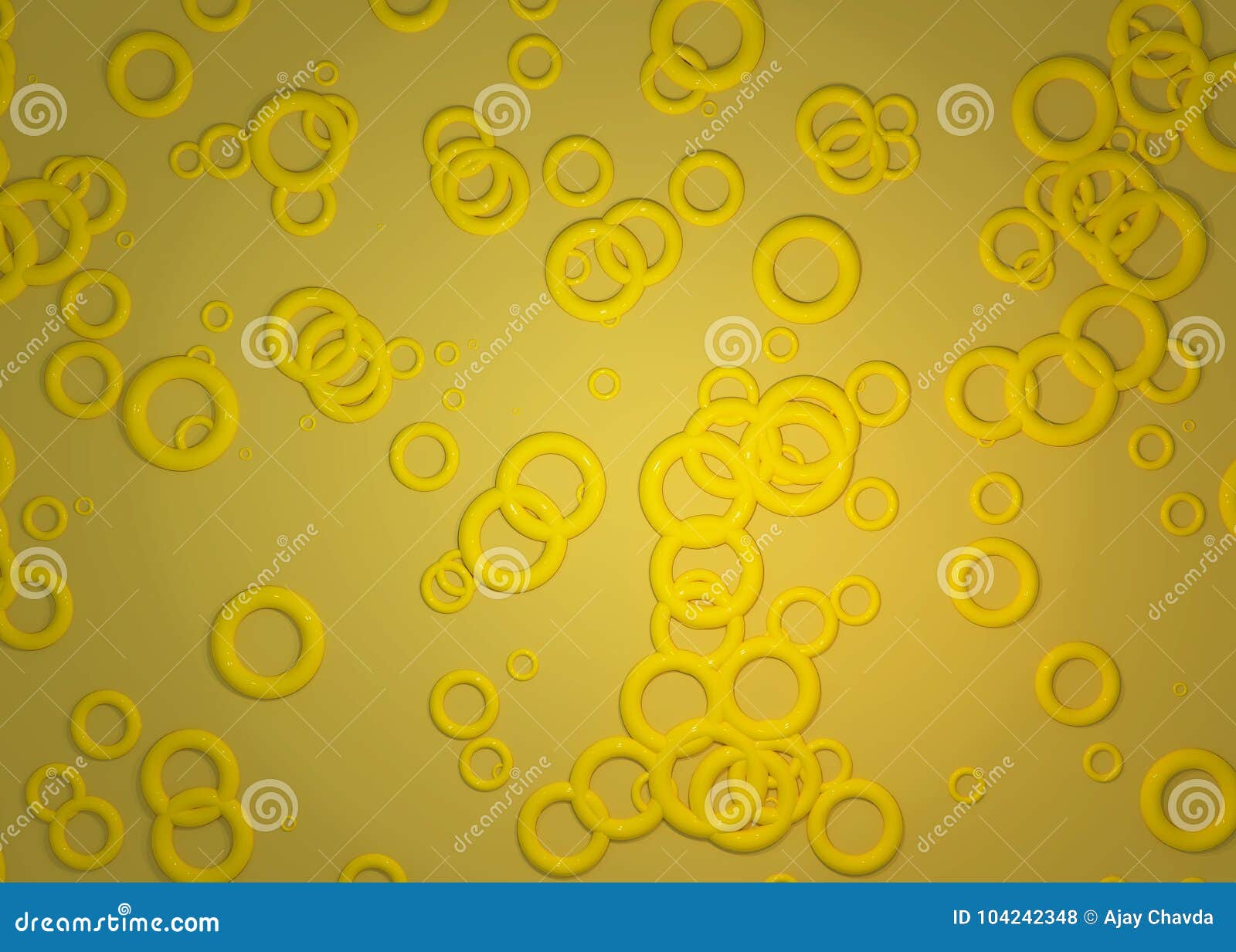 Yellow Round Circles on Light Yellow Background Abstract Wallpaper ...