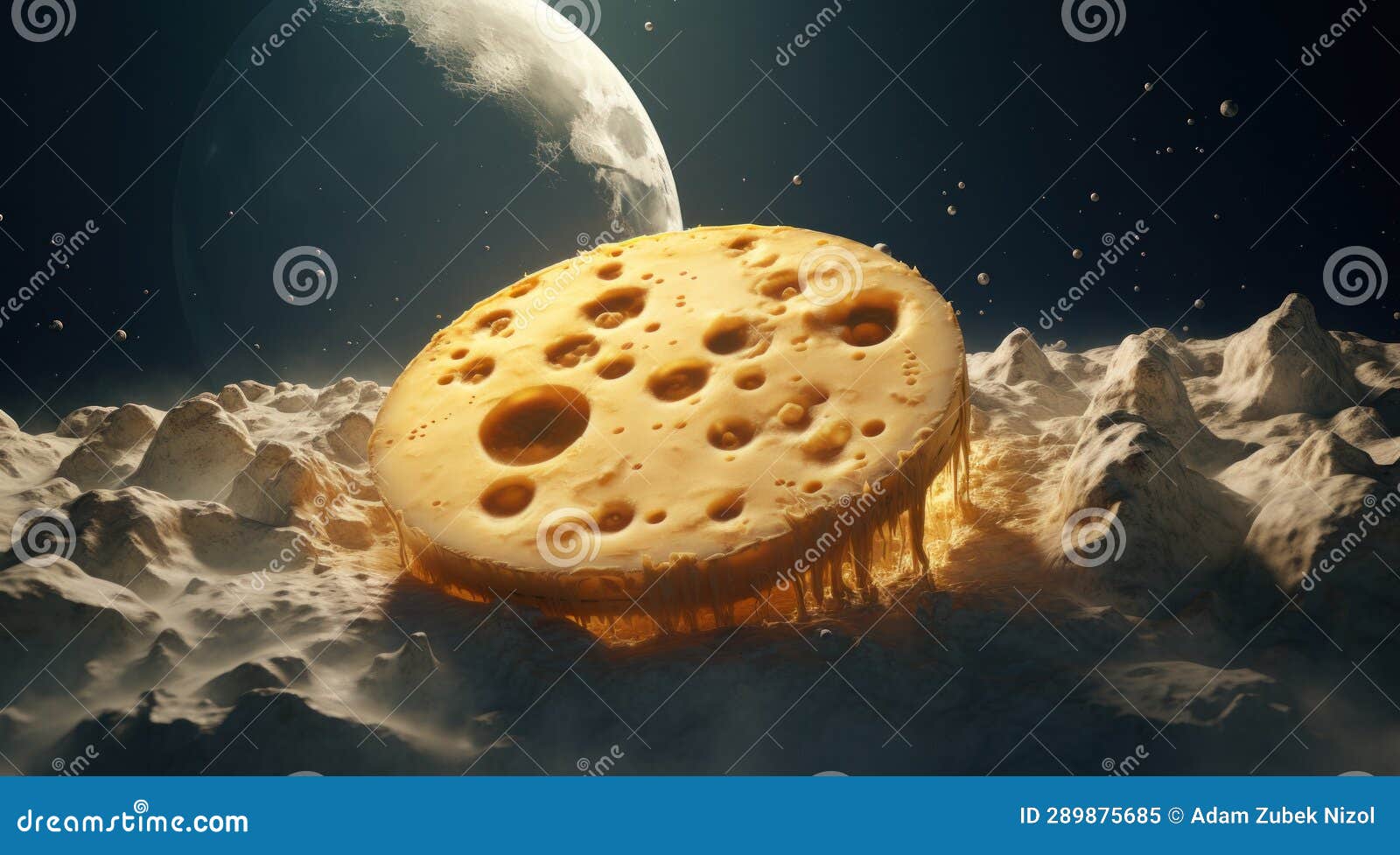 A Yellow Round Object with Holes on it Stock Illustration ...