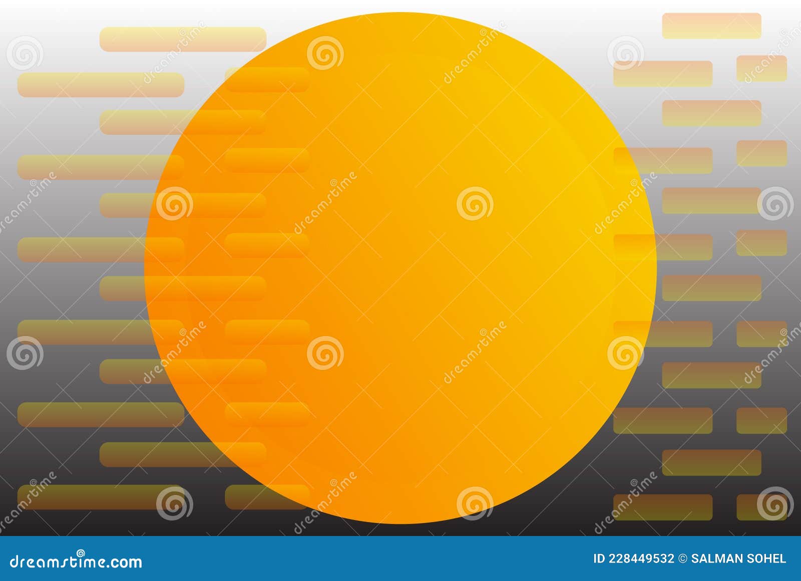 Yellow Round Shape Gradient Background Stock Illustration ...