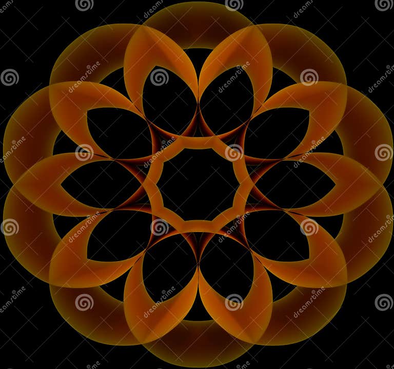 Yellow Round Vector stock illustration. Illustration of retro - 95733034