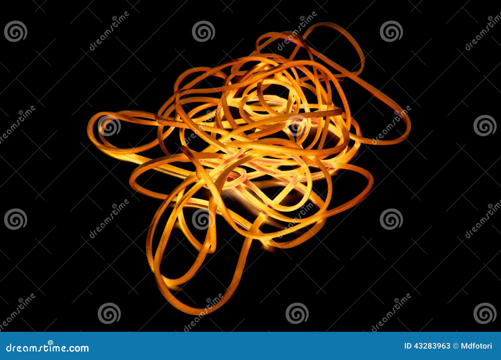 Yellow Rubber Bands stock image. Image of abundance, elastic - 43283963