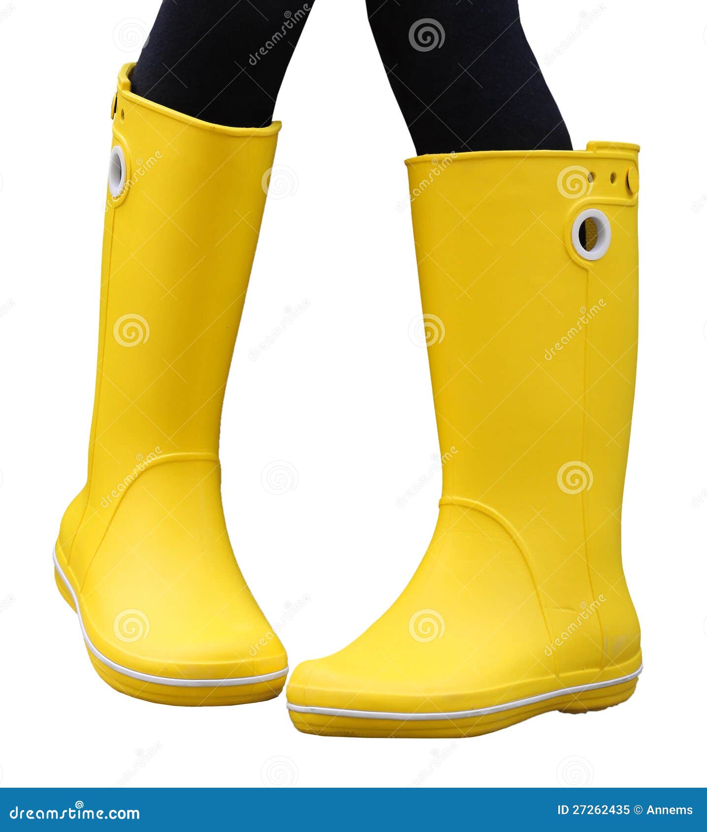 Yellow rubber boots stock image. Image of boots, black - 27262435