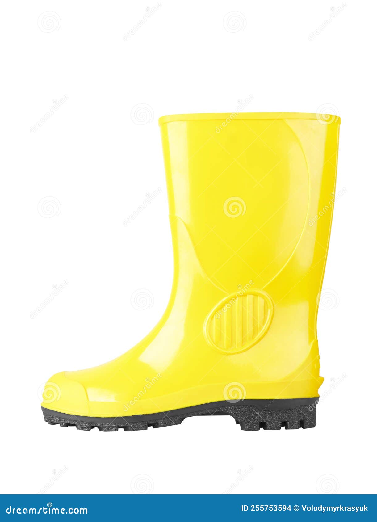 Yellow Rubber Boots on White Stock Photo - Image of boots, white: 255753594