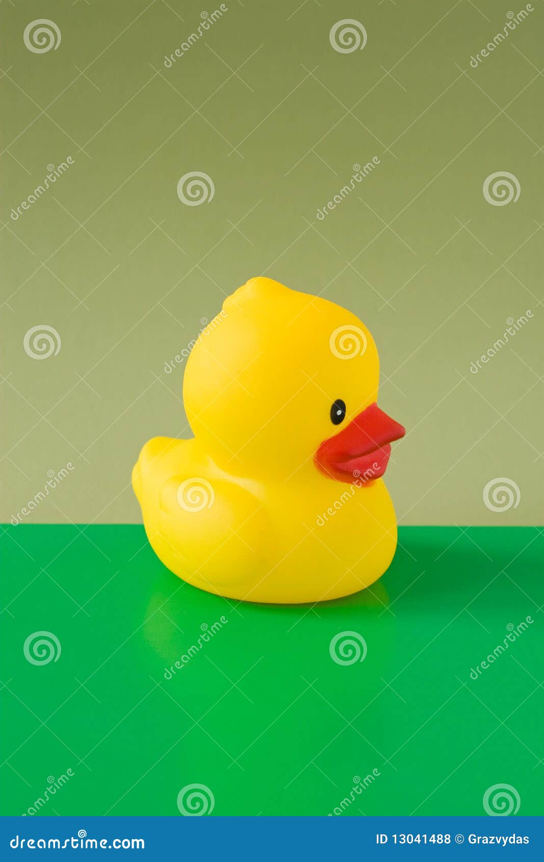 Yellow rubber duck stock photo. Image of cute, green - 13041488