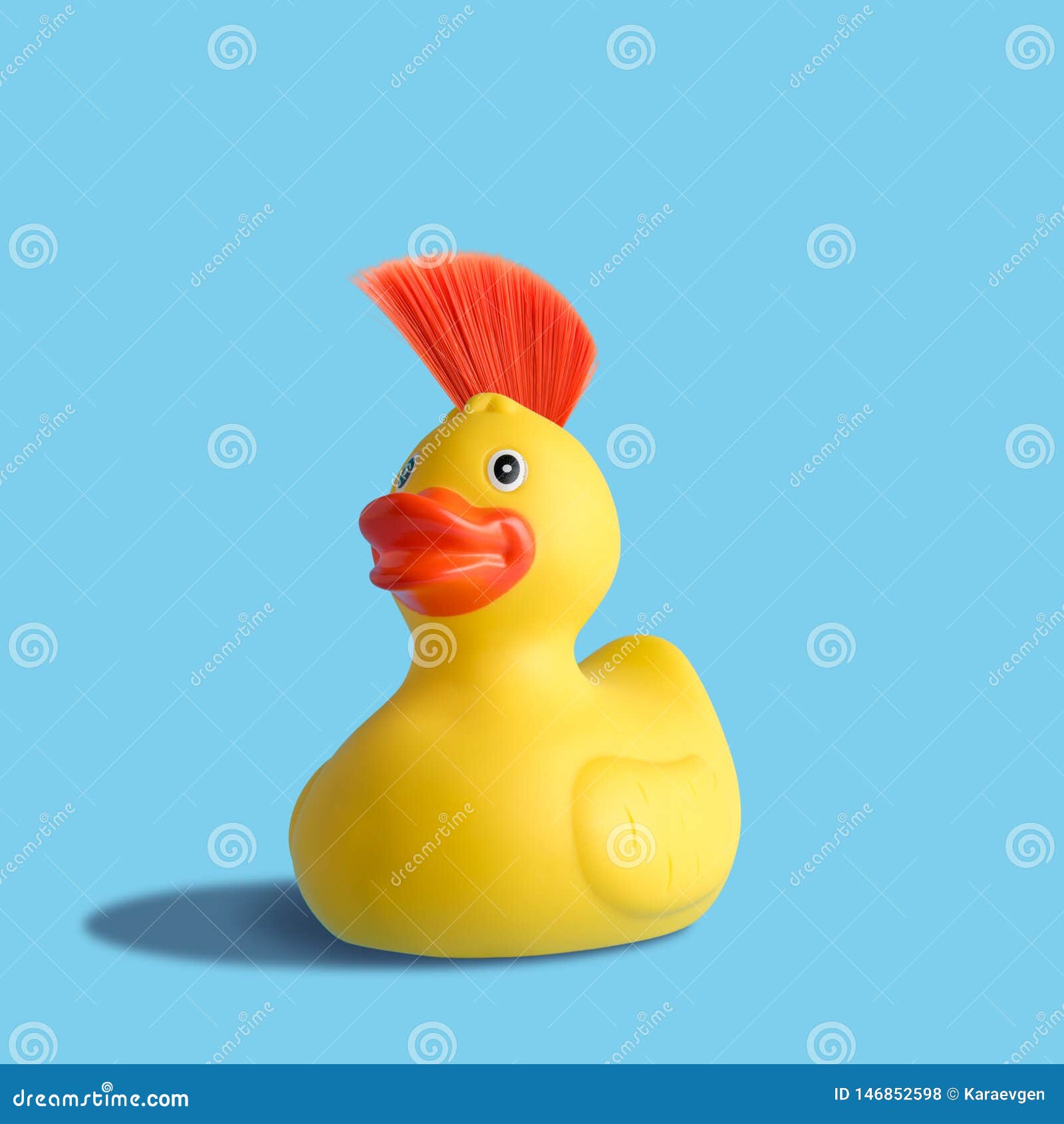 Blue Mohawk Ostrich 3d Model With Surreal Character Design Royalty-Free ...