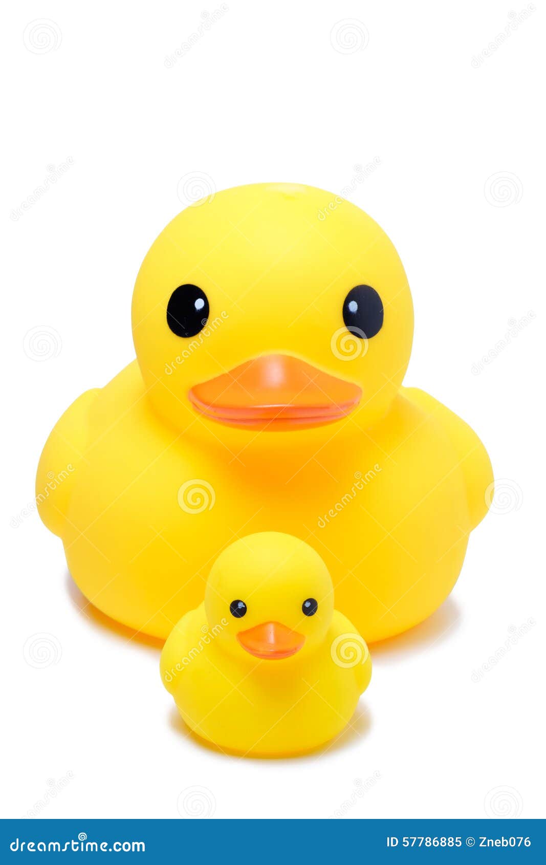 Yellow Rubber Duck Toy in Isolate White Background Stock Image - Image ...